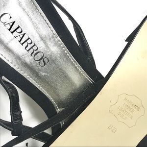 Caparros | Shoes | Caparros Crystal Jeweled Heeled Cocktail Sandals ...